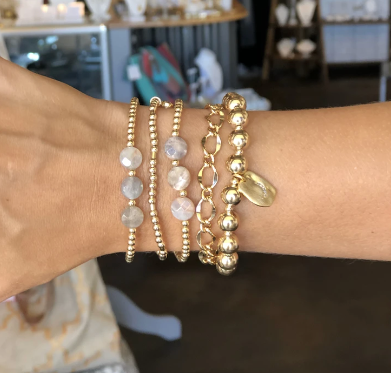 MAC & RY JEWELRY - SEMIPRECIOUS BEADED STONE BRACELETS – swirlboutique