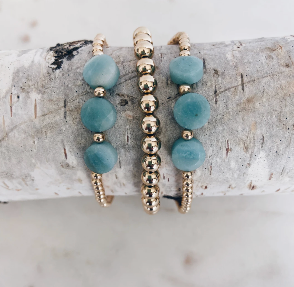MAC & RY JEWELRY - SEMIPRECIOUS BEADED STONE BRACELETS – swirlboutique