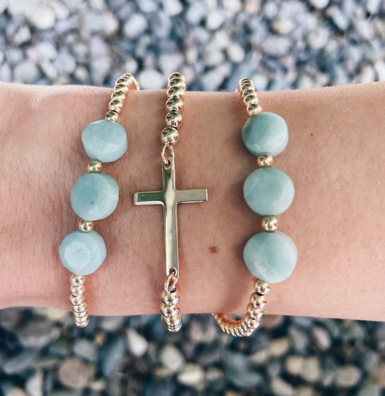 MAC & RY JEWELRY - SEMIPRECIOUS BEADED STONE BRACELETS – swirlboutique